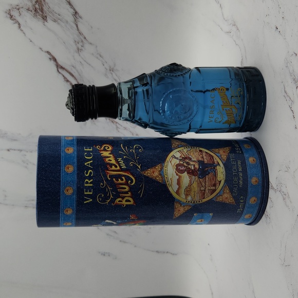 Versace Other Versace Cologne Blue Jeans Man 25 Fl Oz 9 Full Poshmark